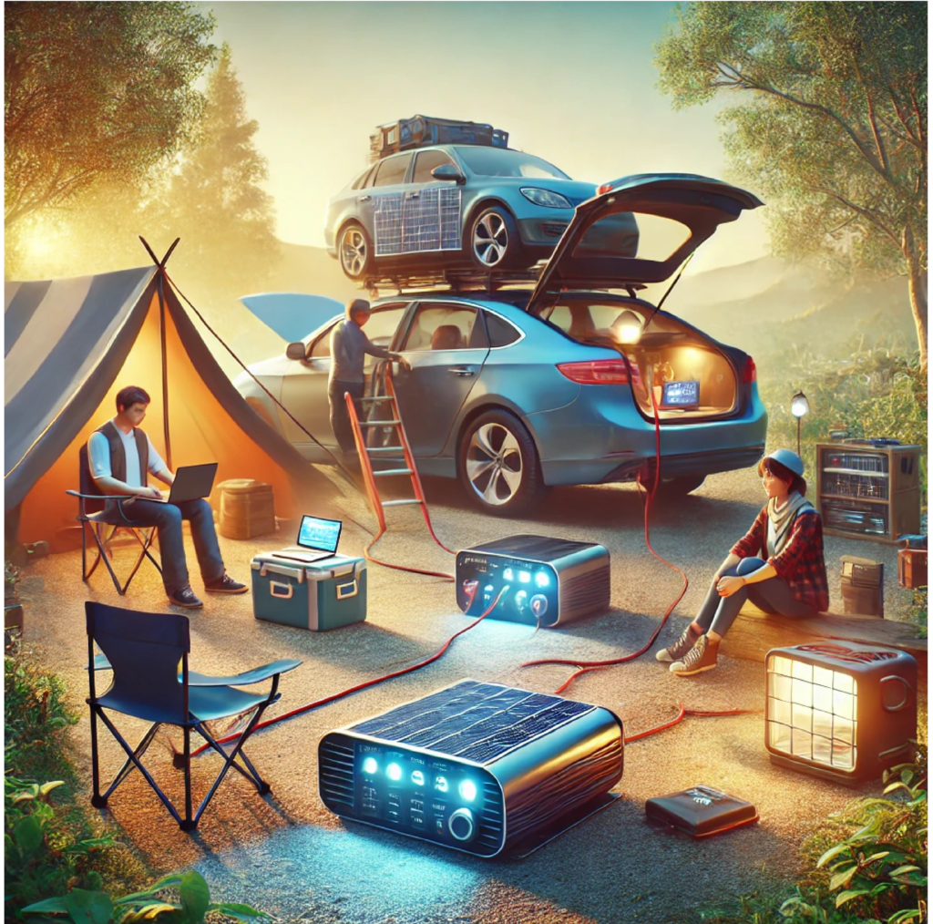 Basic applications for 2500 W inverters: outdoor activities and